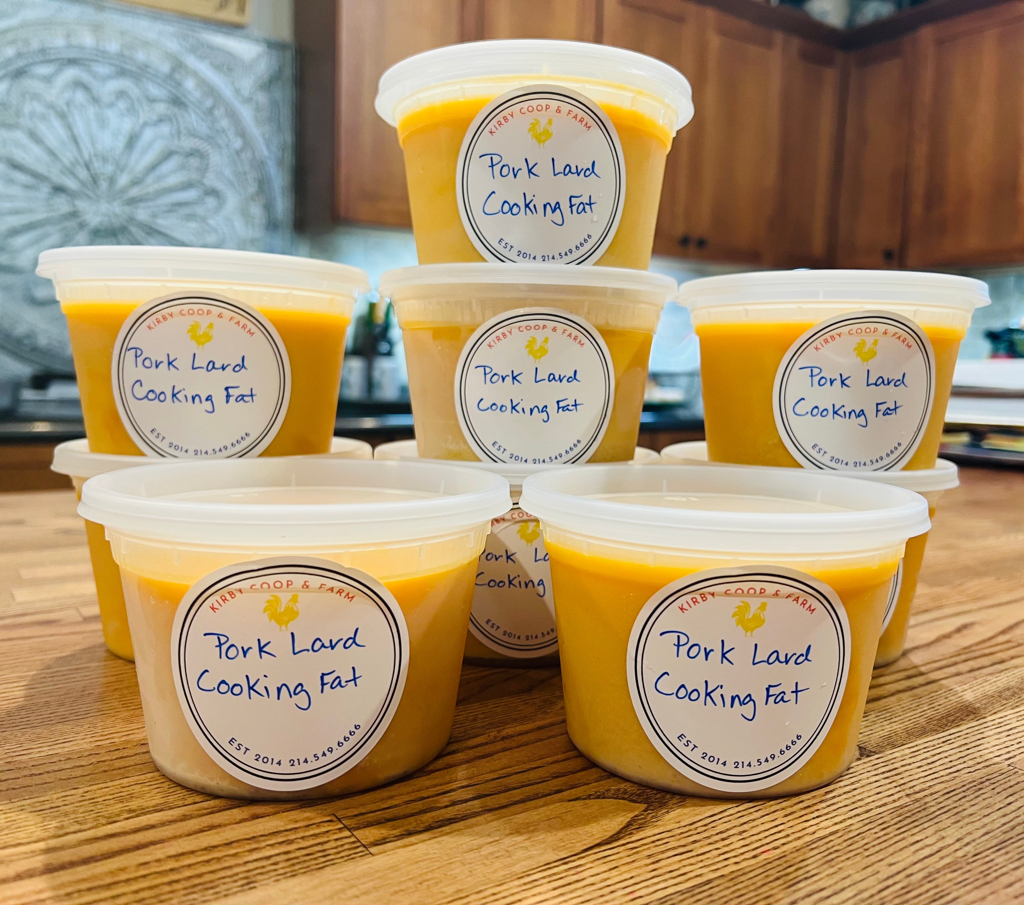 Kirby Coop and Farm: Pork Lard Cooking Fat | Rockwall Co-Op